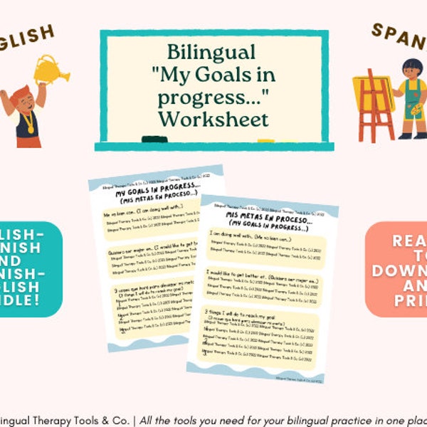 Therapy Worksheet in Spanish - Etsy
