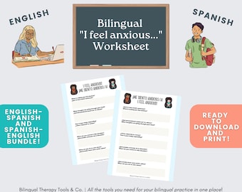 Bilingual My Journal...mi Diario... Worksheet for Kids - Etsy