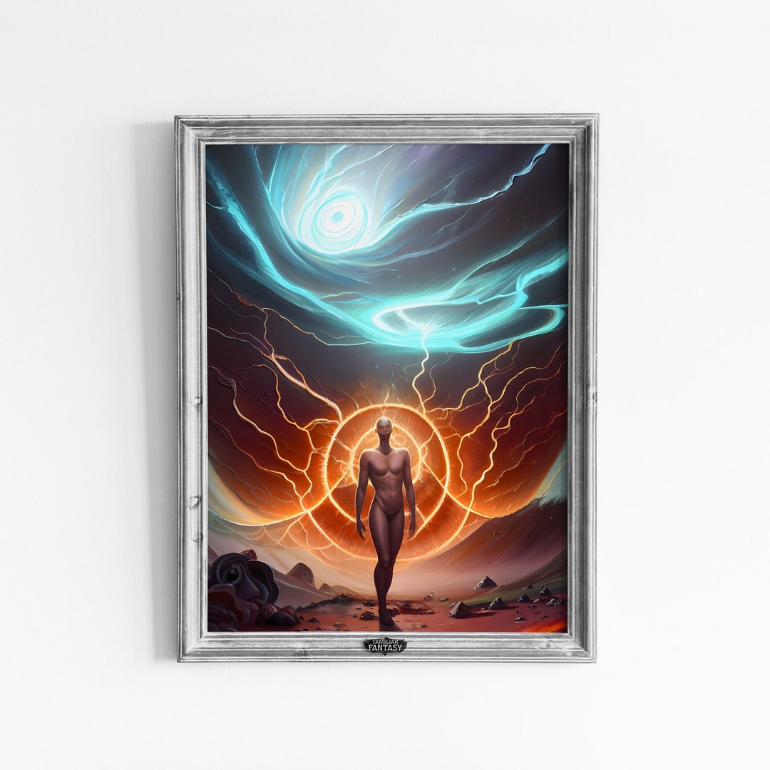 Intergalactic Enigma Fantasy Art Print Digital Poster in High ...
