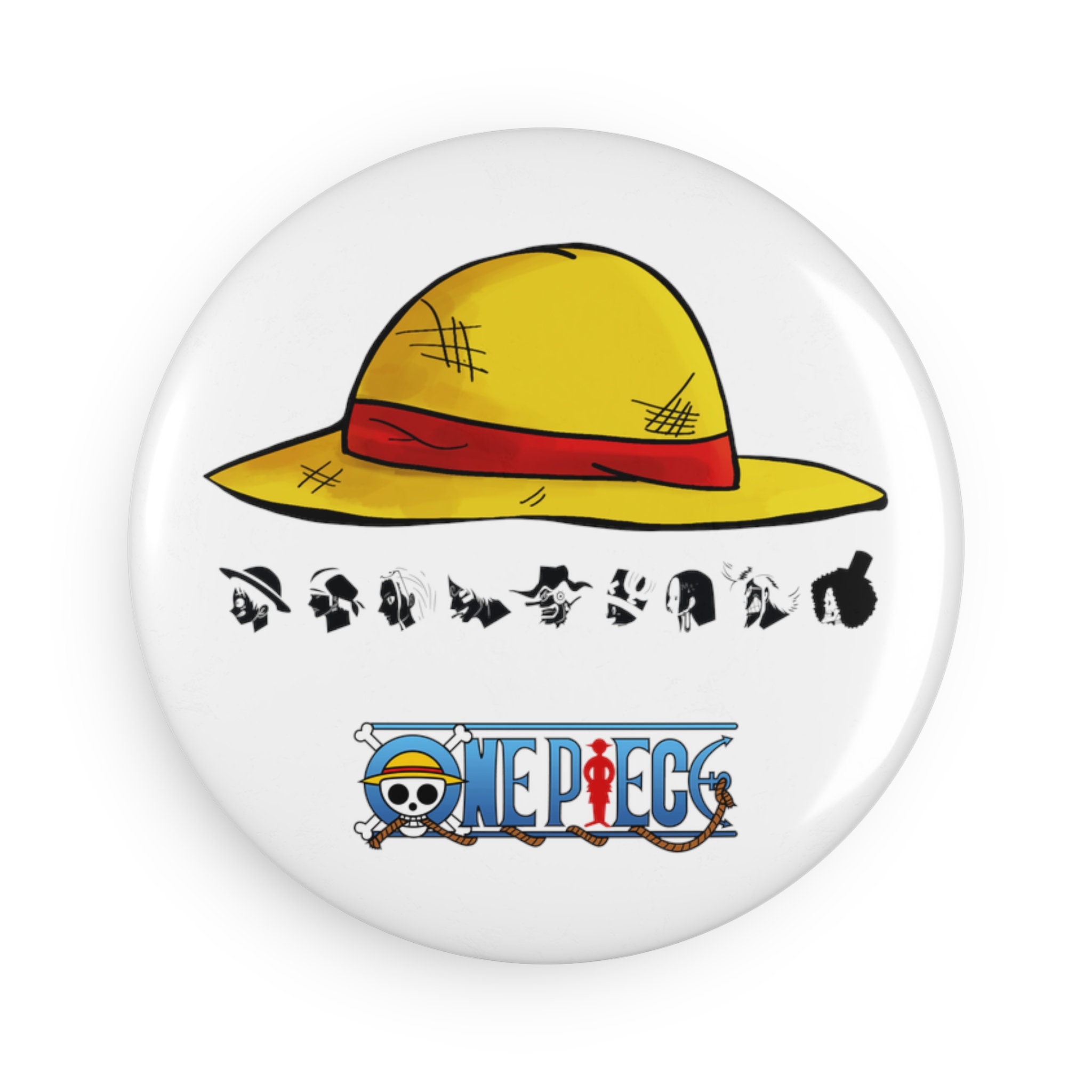 One Piece Crew | Luffy Strawhat | Button Magnet, Round (1 & 10 Pcs) - Etsy