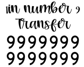 Number Royal Icing Transfer - Etsy