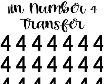 Number Royal Icing Transfer - Etsy