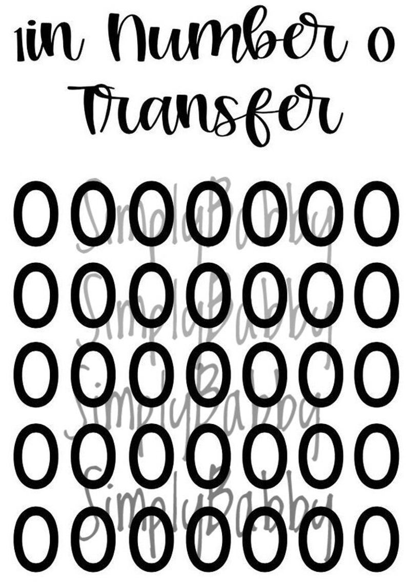 Number 0 Royal Icing Transfer Printable Number Transfer - Etsy