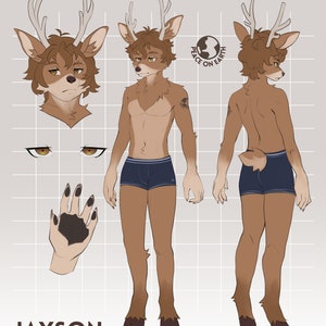 Furry OC Standard Reference Sheet Furry Commissions - Etsy