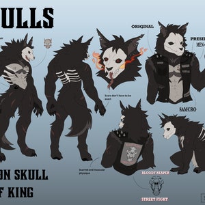 Furry OC Complex Reference Sheet Furry Commissions - Etsy