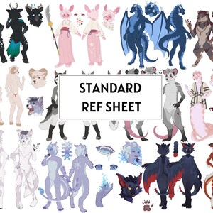 Furry OC Standard Reference Sheet Furry Commissions - Etsy