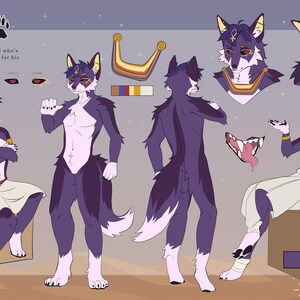 Furry OC MEGA Reference Sheet || Furry Commissions - Etsy