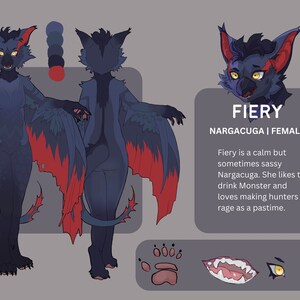 Furry OC Standard Reference Sheet Furry Commissions - Etsy
