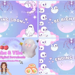 Pastel Goth Animated Twitch Screens | Stream Starting Soon | Be Right ...