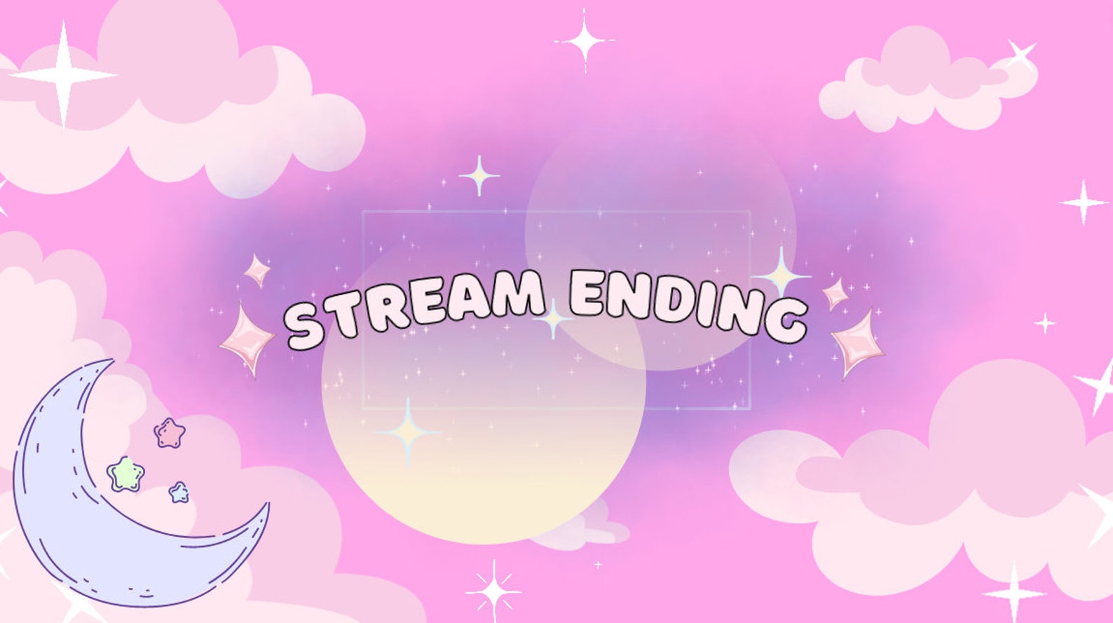 Pink Clouds Animated Twitch Screens Stream Starting Soon Be Right Back ...