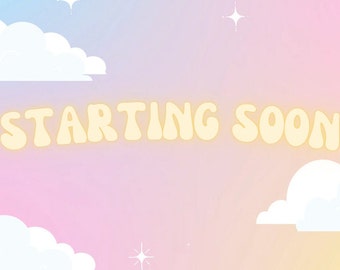 Pastel Goth Animated Twitch Screens | Stream Starting Soon | Be Right ...