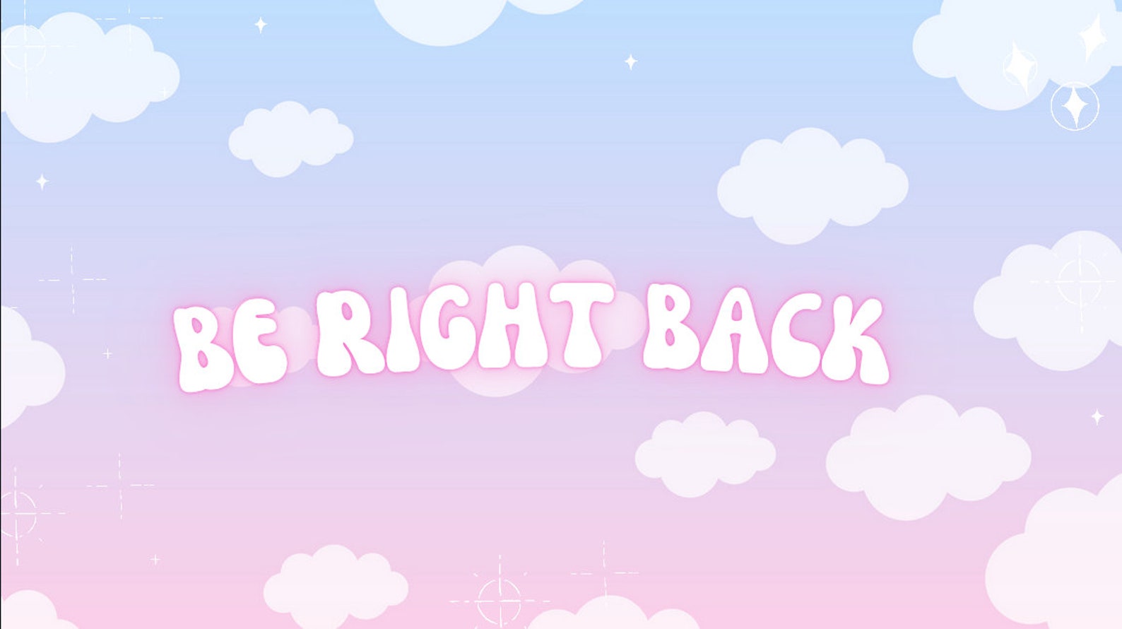 Cotton Candy Clouds Animated Twitch Screens Stream Starting Soon Be ...