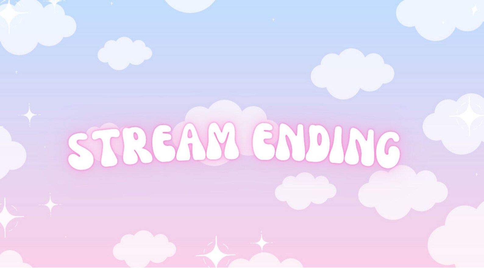 Cotton Candy Clouds Animated Twitch Screens Stream Starting Soon Be ...