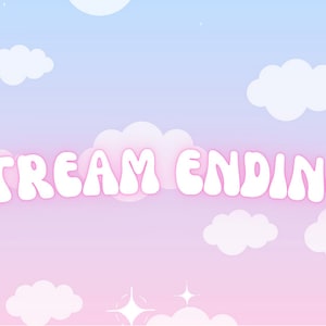 Cotton Candy Clouds Animated Twitch Screens Stream Starting Soon Be ...