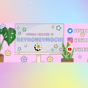 Plant Daddy Custom Twitch Header Photo With Your Socials youtube ...