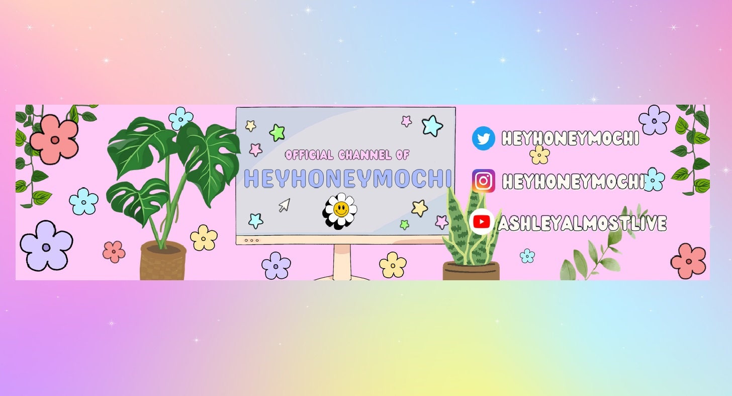 Plant Daddy Custom Twitch Header Photo With Your Socials youtube ...