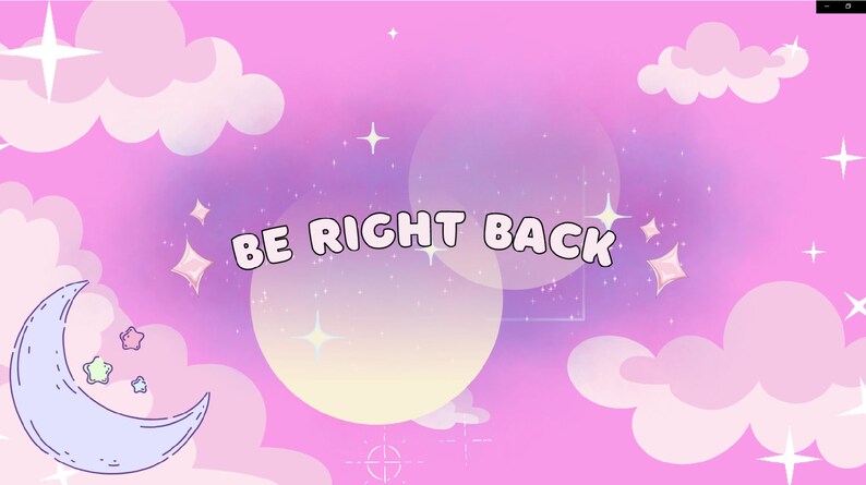 Pink Clouds Animated Twitch Screens Stream Starting Soon Be Right Back ...