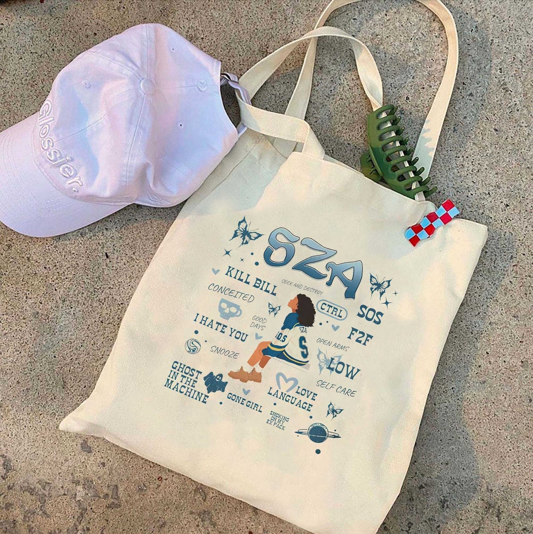 Sza Good Days SOS Album 90s Tote Bag, Sza Music Merch Tote Bag, Sza Sos ...