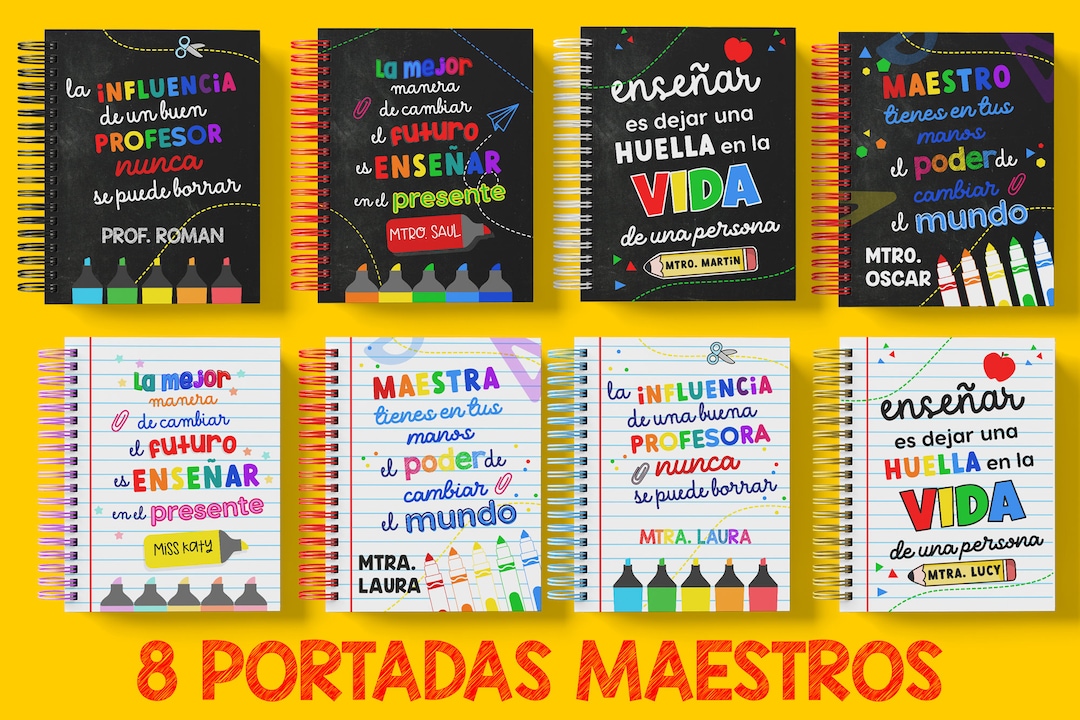 PORTADAS PARA MAESTROS / Frases Maestro / 24 Archivos Digitales / jpg ...