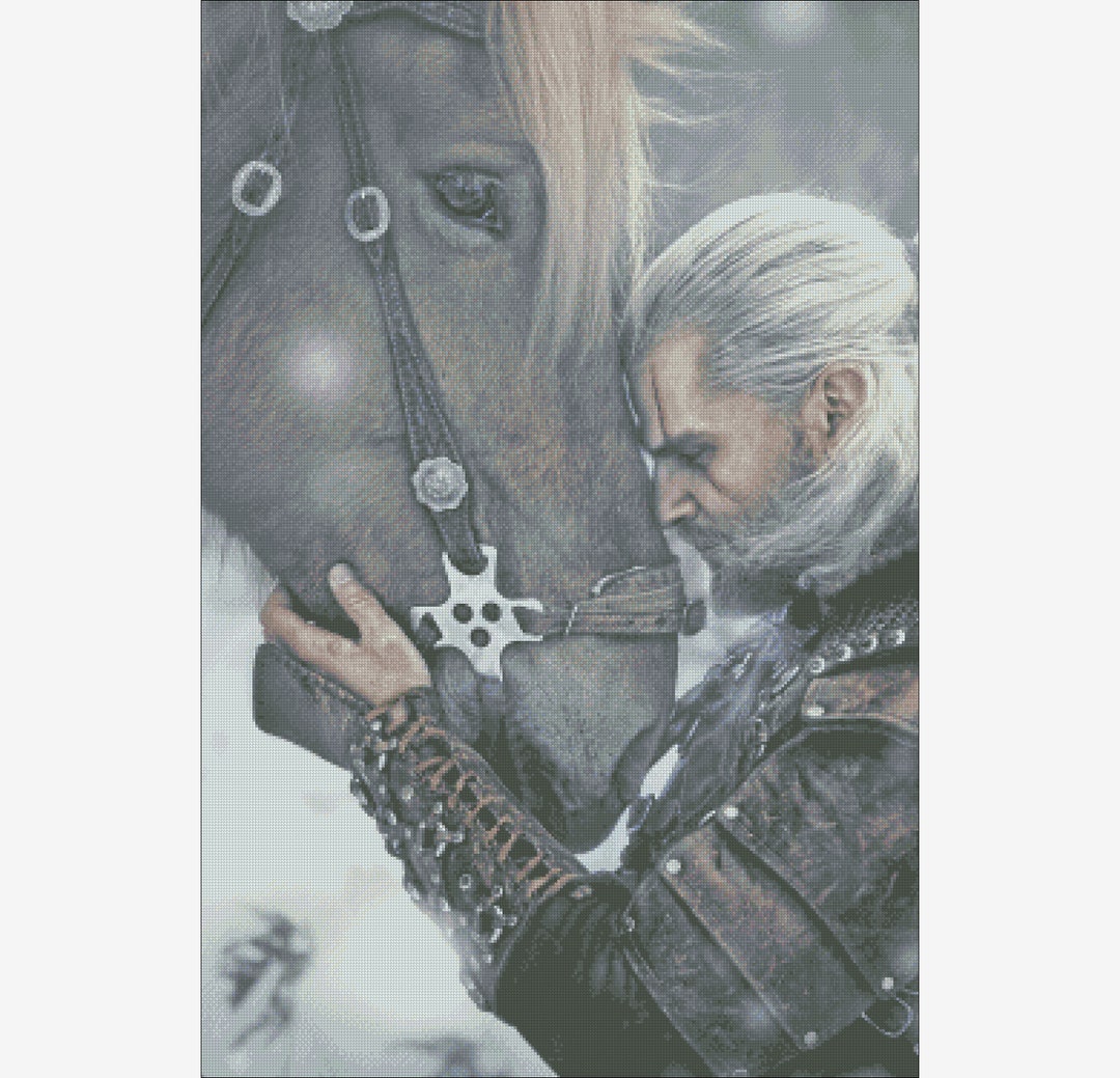 Geralt & Roach Witcher Cross Stitch Pattern Instant - Etsy