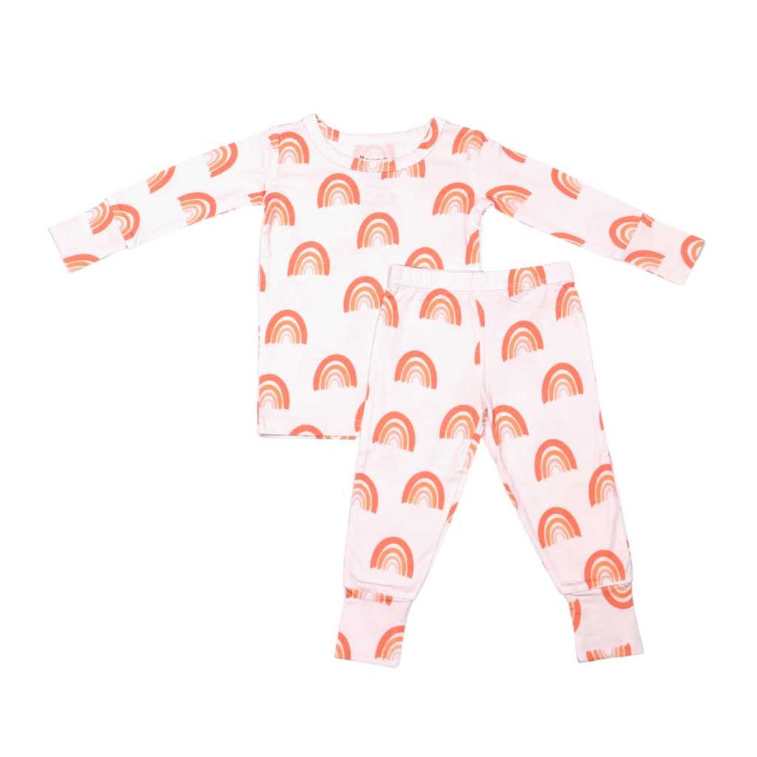 Rainbow Two-piece Bamboo Viscose Pajamas - Etsy