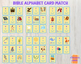 Bible Matching Cards - Etsy