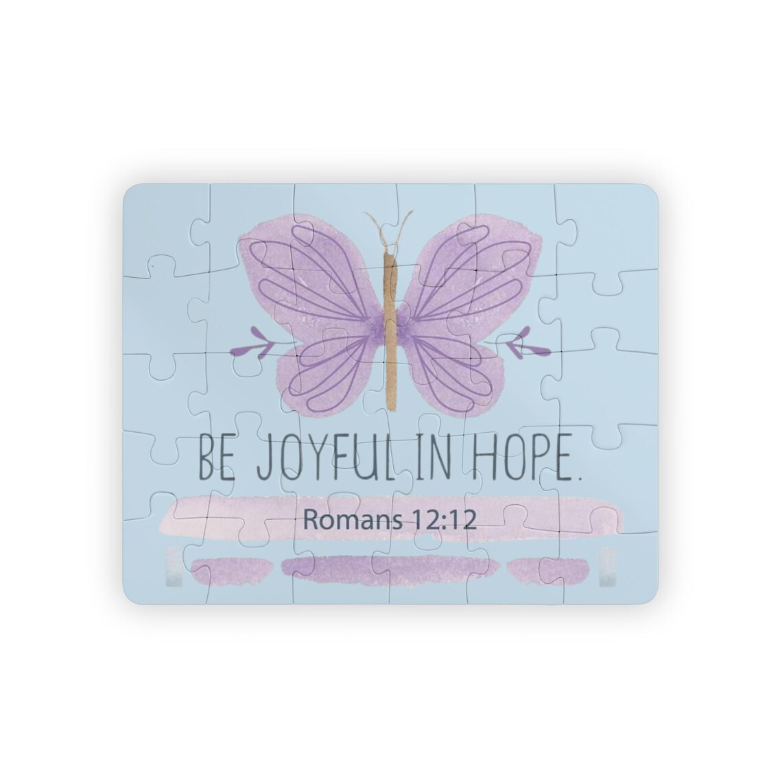 Kids 30-piece Puzzle Christian Puzzle With Scripture Romans 12:12, Be ...
