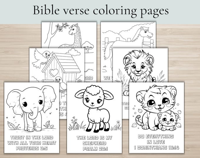 Bible Study Creation Story Kids Coloring Bible Printable Homeschool ...