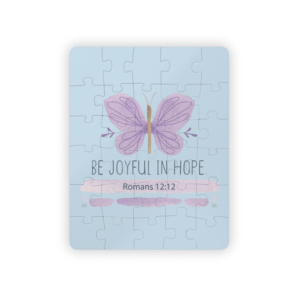 Kids 30-piece Puzzle Christian Puzzle With Scripture Romans 12:12, Be ...