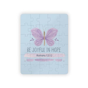 Kids 30-piece Puzzle Christian Puzzle With Scripture Romans 12:12, Be ...