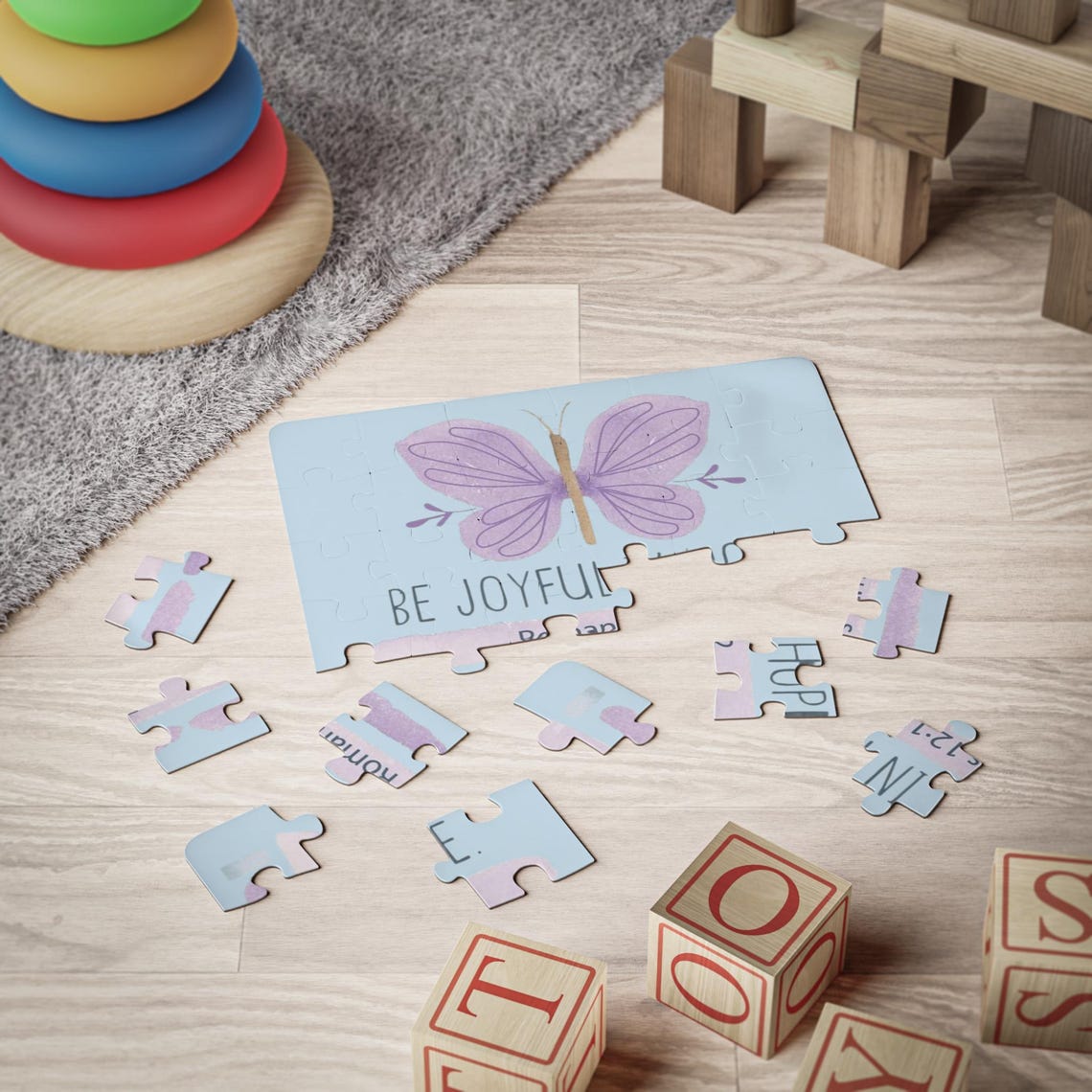 Kids 30-piece Puzzle Christian Puzzle With Scripture Romans 12:12, Be ...