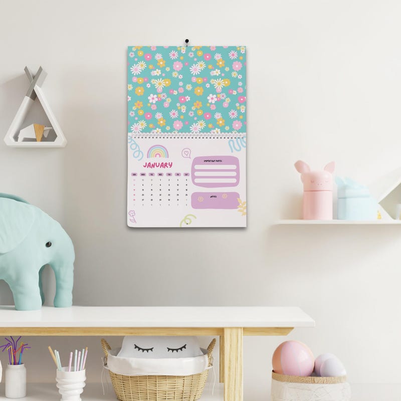 Colorful Calendar - Etsy