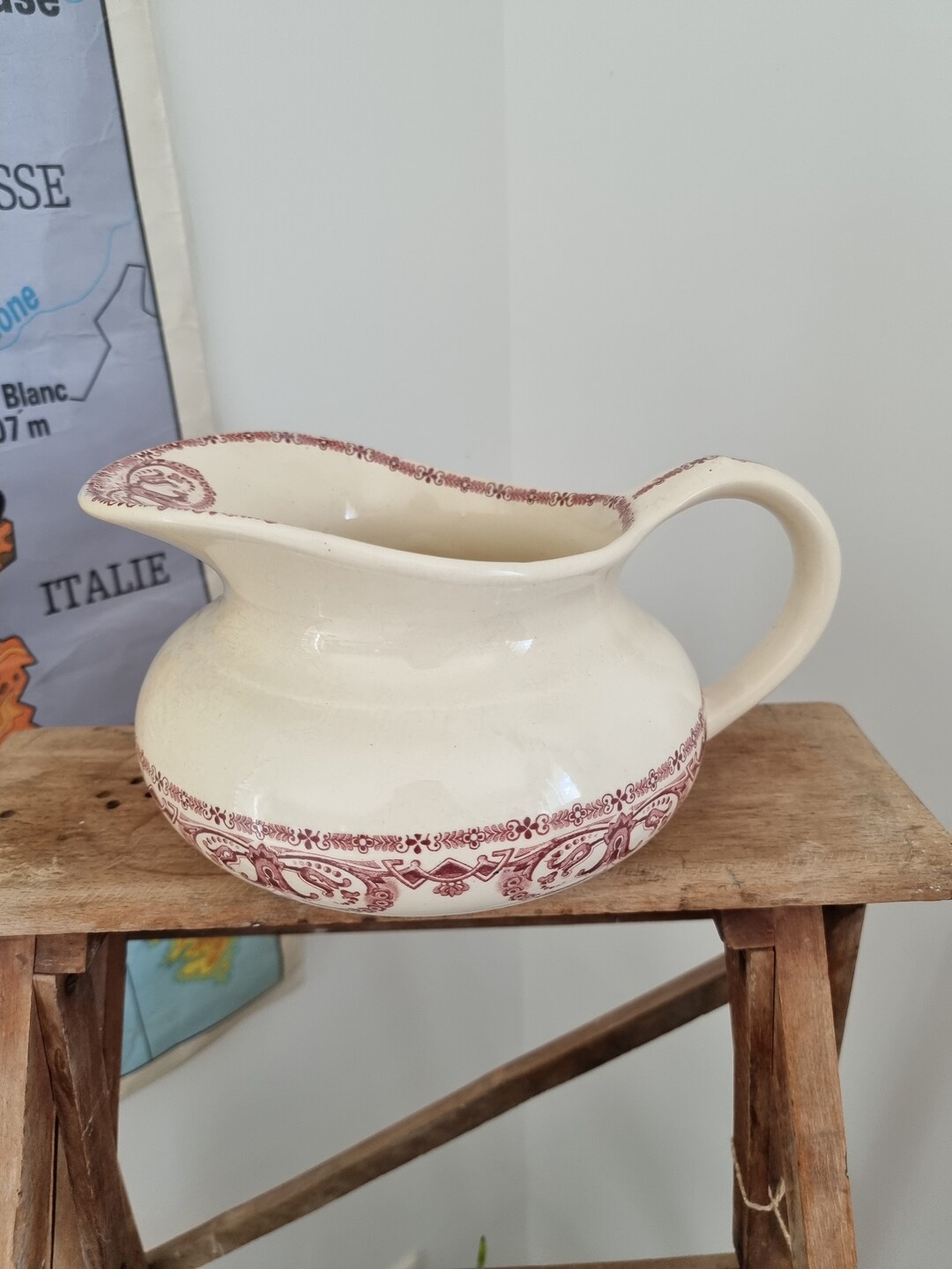 Red Vintage Toilet Pitcher - Etsy