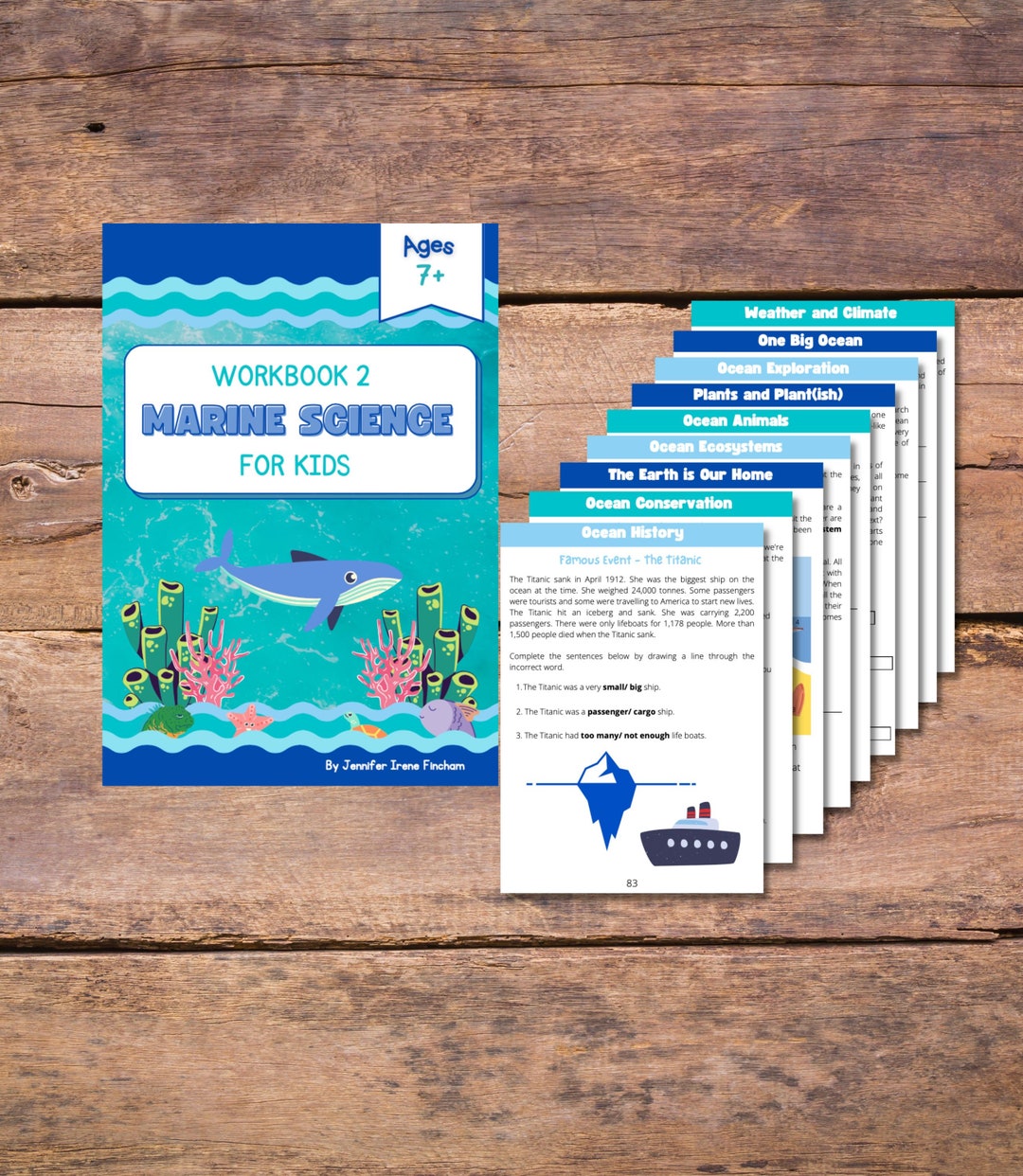 Digital Ocean Workbook: Marine Science Student Book for Kids - Etsy