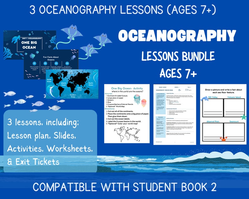 Oceanography: 3 Lessons (one Big Ocean, Climate and Weather, Ocean ...