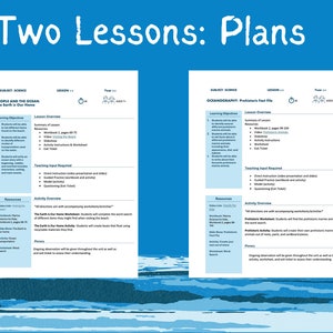 Prehistoric Oceans: 2 Lessons for Kids (ages 7+) Includes Booklet and ...