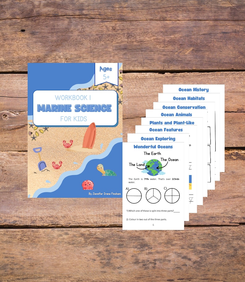 Digital Ocean Workbook: Marine Science Book 1 for Kids (ages 5 ...