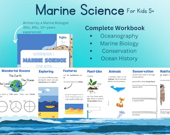 Digital Ocean Workbook: Marine Science Student Book for Kids (ages 7 ...