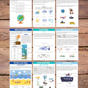 Marine Science Workbook for Kids (ages 7+) - Oceanography, Biology ...