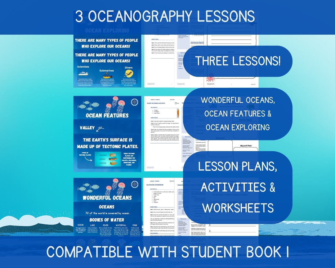 Exploring Oceans: 3 Lessons for Kids (ages 5+) - Oceanography Unit ...