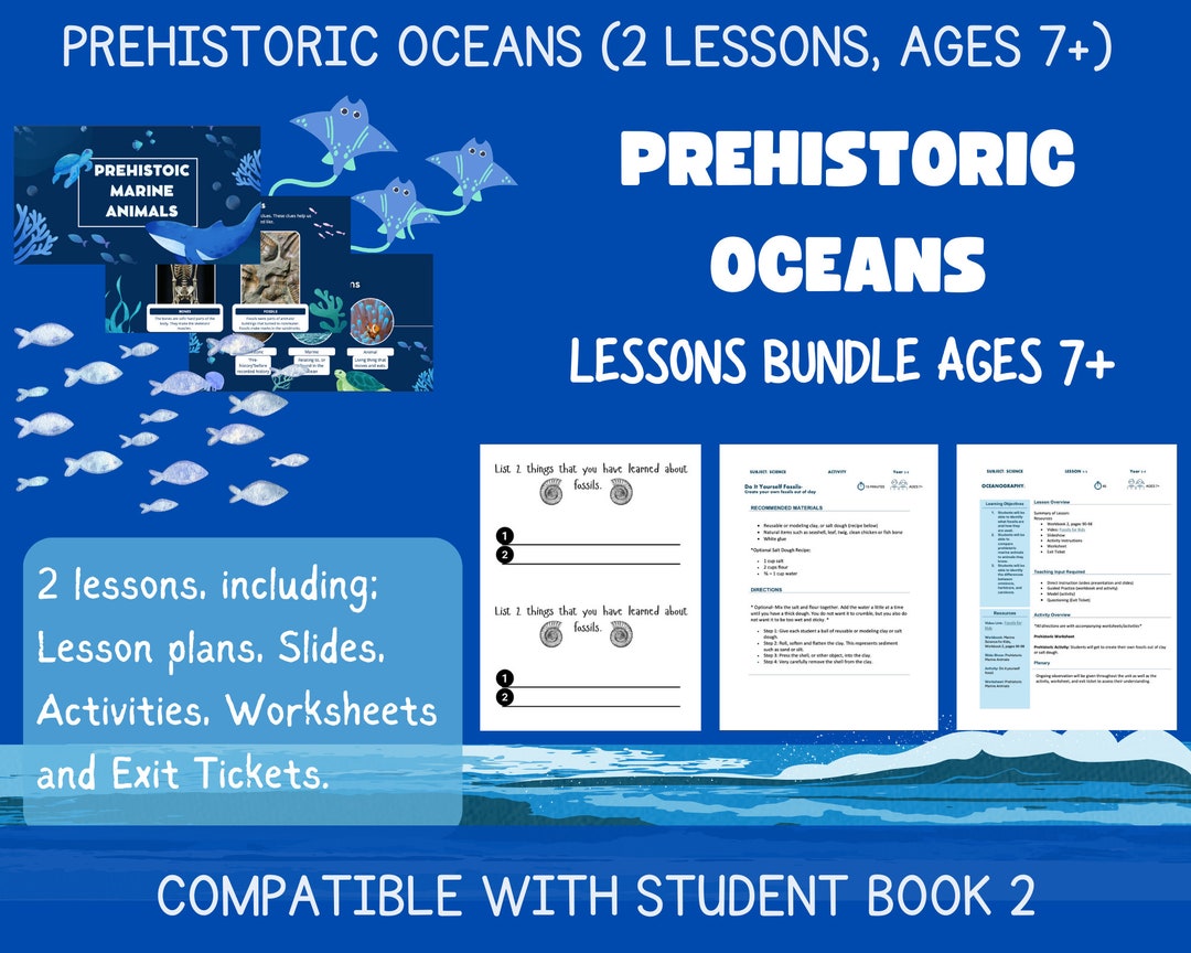 Prehistoric Oceans: 2 Lessons for Kids (ages 7+) -marine Science for ...