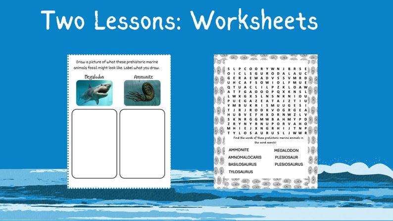 Prehistoric Oceans: 2 Lessons for Kids (ages 7+) Includes Booklet and ...