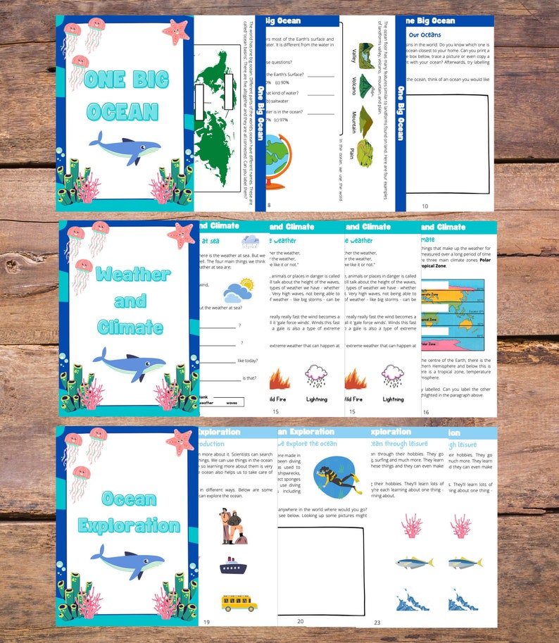 Digital Ocean Workbook: Marine Science Student Book for Kids (ages 7 ...