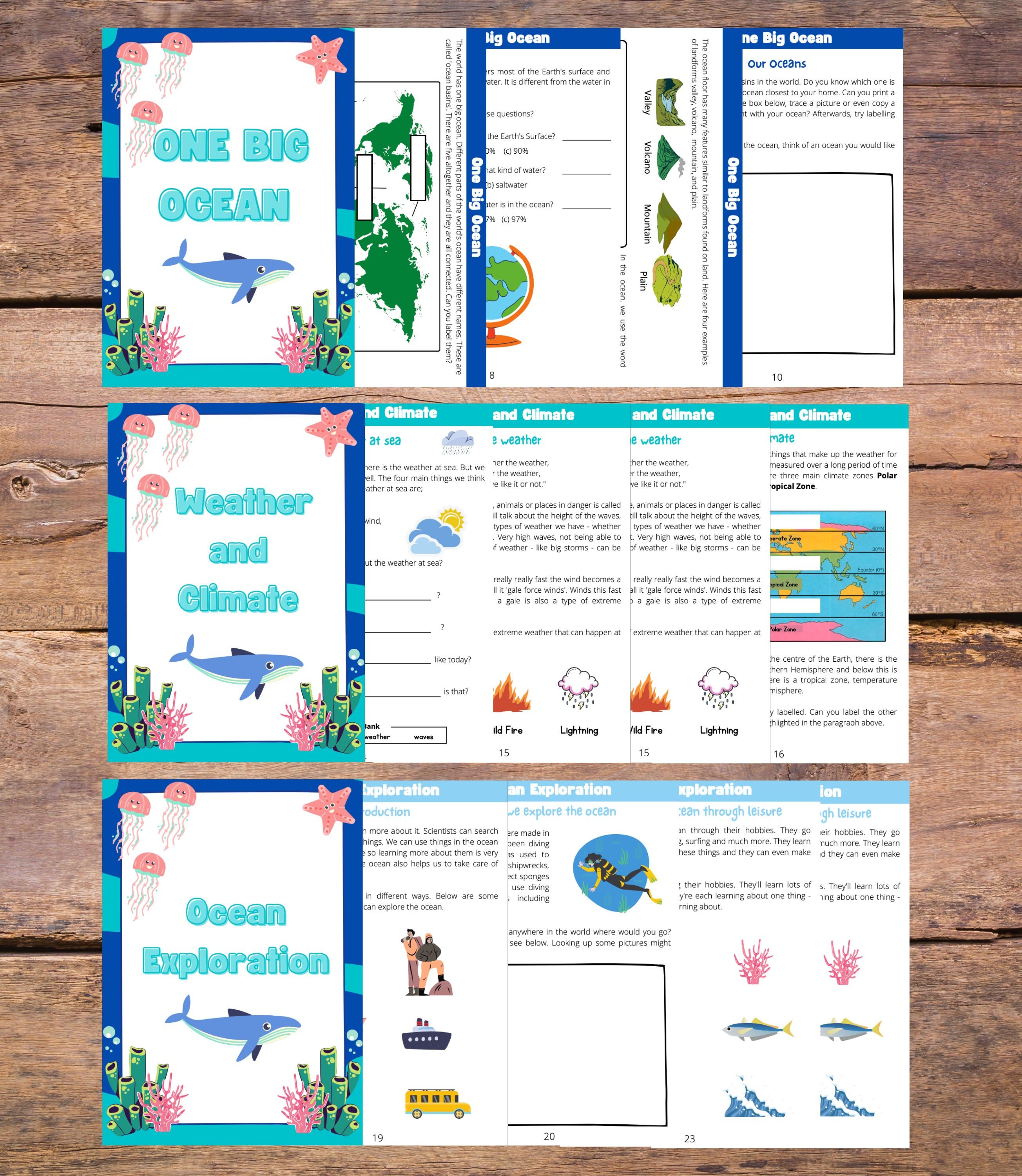 Digital Ocean Workbook: Marine Science Student Book for Kids (ages 7 ...