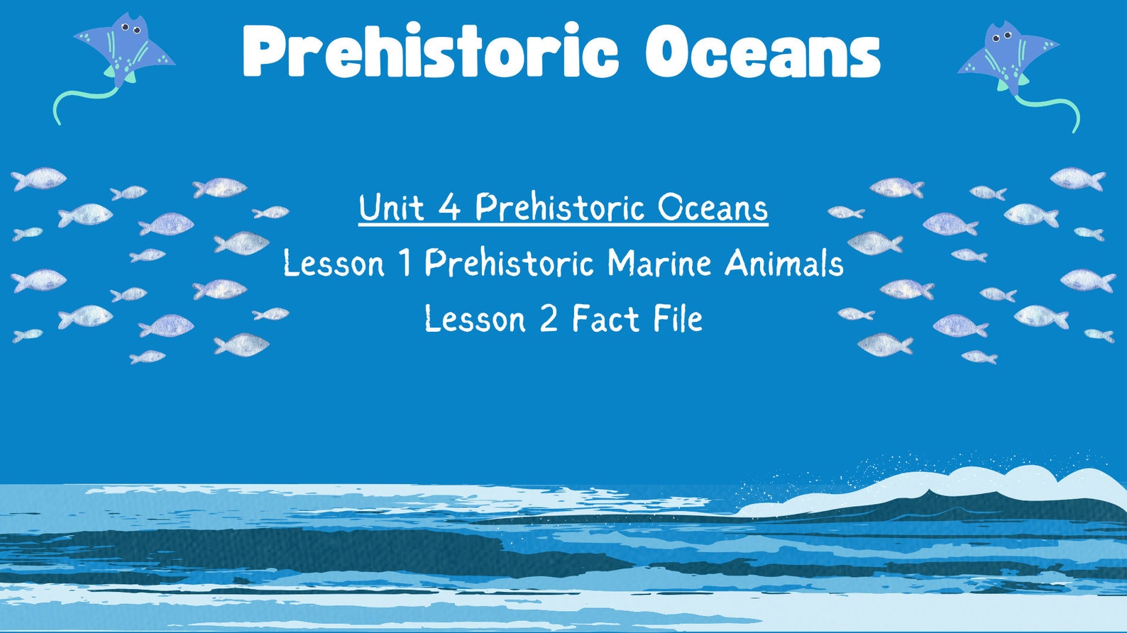 Prehistoric Oceans: 2 Lessons for Kids (ages 7+) Includes Booklet and ...