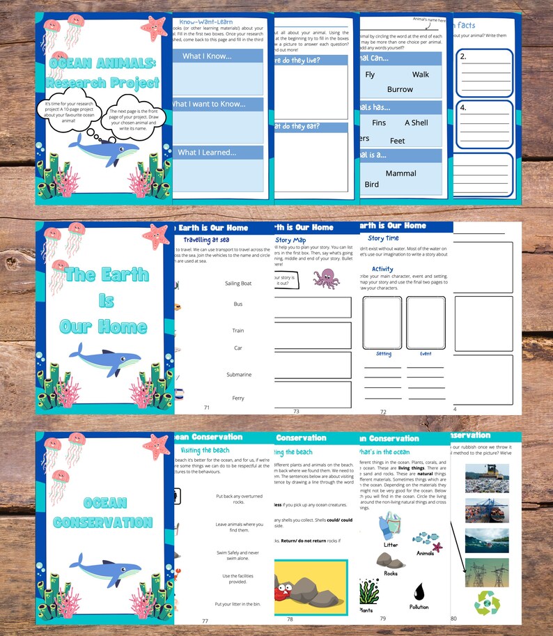 Digital Ocean Workbook: Marine Science Student Book for Kids (ages 7 ...