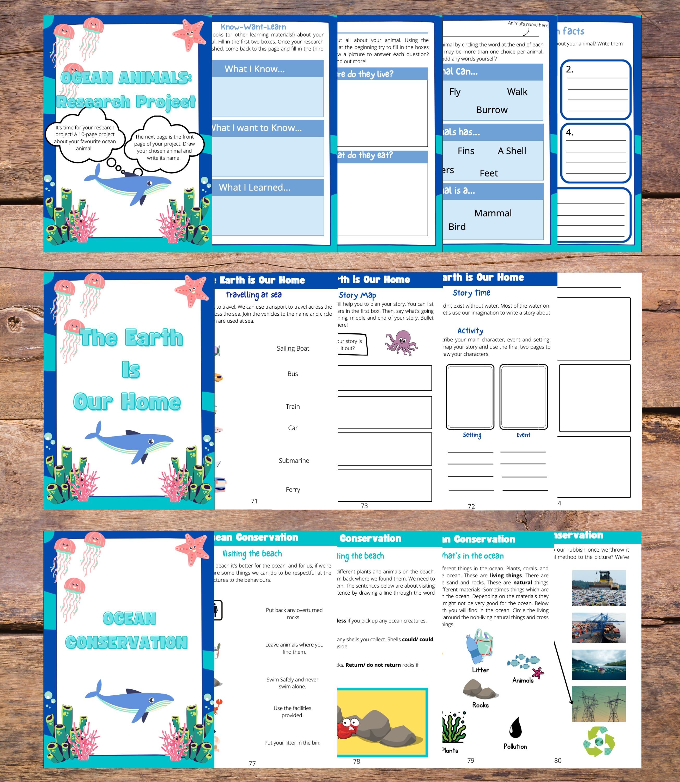 Digital Ocean Workbook: Marine Science Student Book for Kids (ages 7 ...