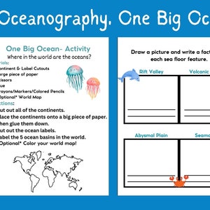Oceanography: 3 Lessons (one Big Ocean, Climate and Weather, Ocean ...