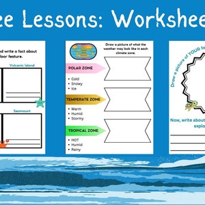 Oceanography: 3 Lessons (one Big Ocean, Climate and Weather, Ocean ...
