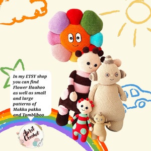 Amigurumi 50 Cm in Diameter Flower Haahoo Pillow & Toy With Chenille ...